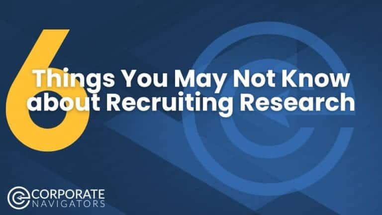 6 Amazing Things You May Not Know About Recruiting Research | Corporate ...