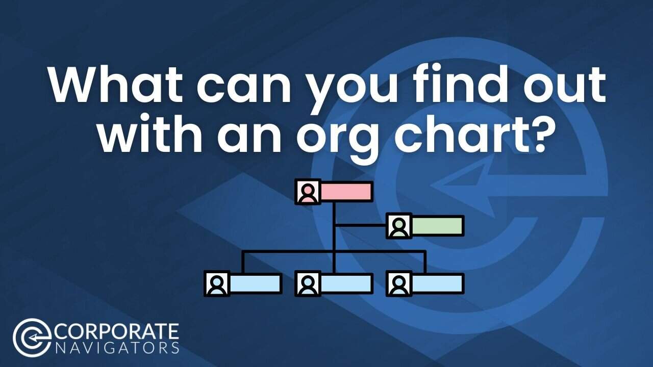 What Can You Find Out With An Org Chart? | Corporate Navigators